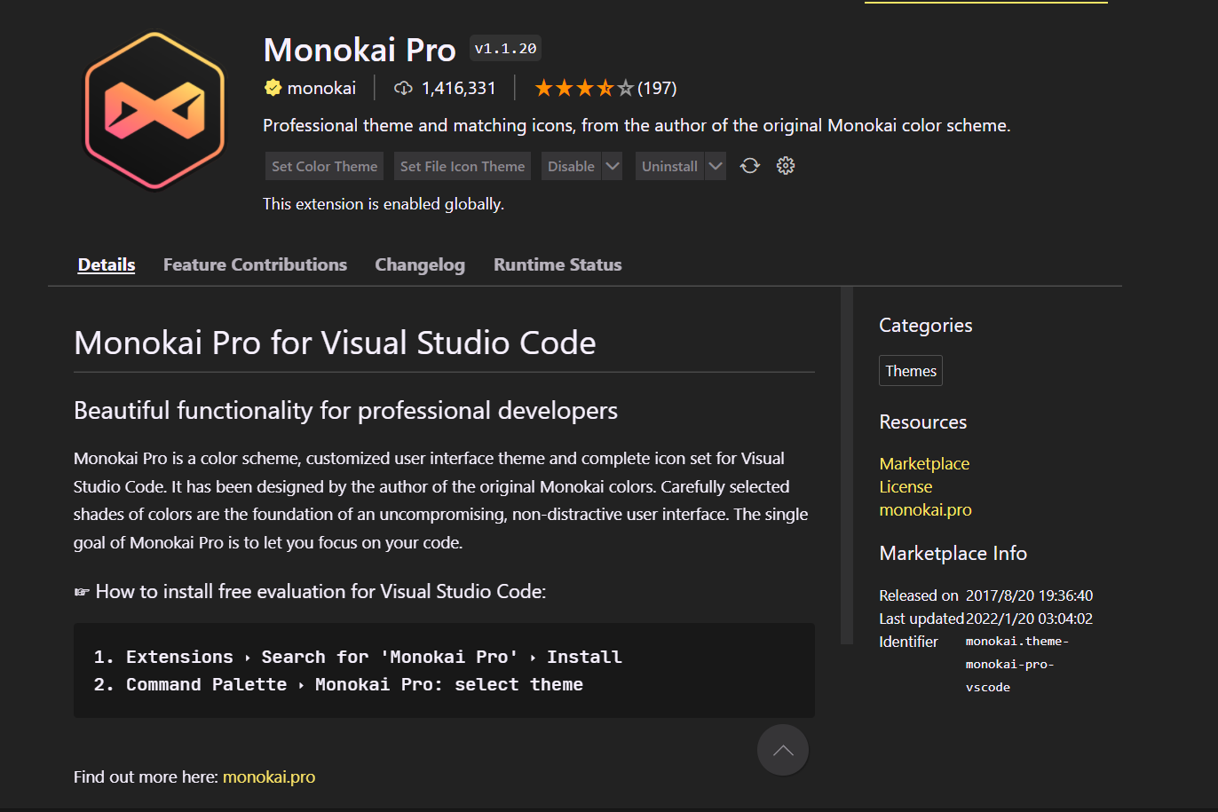 vscode_MonokaiPro激活教程. - 散華的秘密小屋